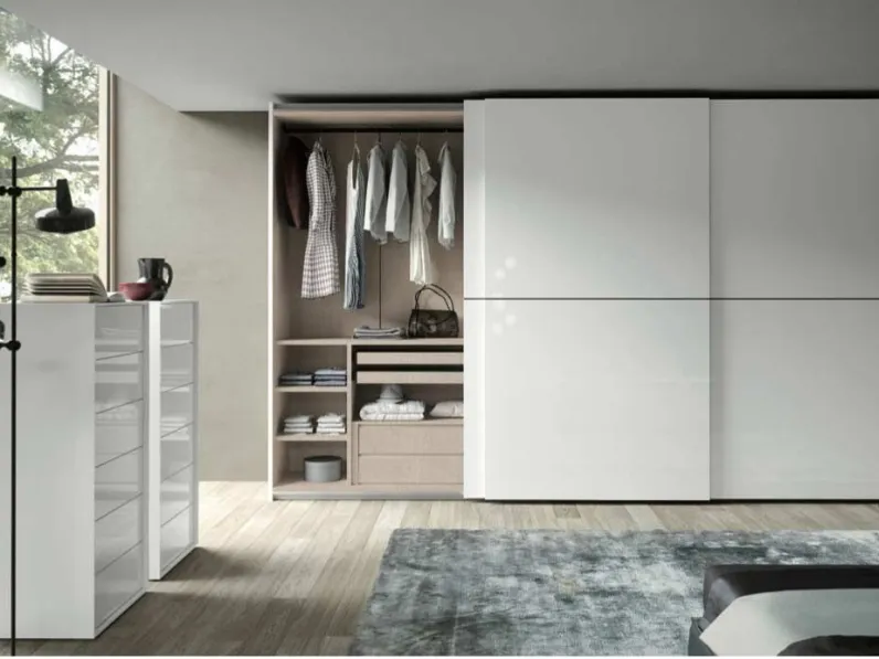 Armadio di Spagnol mobili modello Forte 2 in specchio con sconto -32%