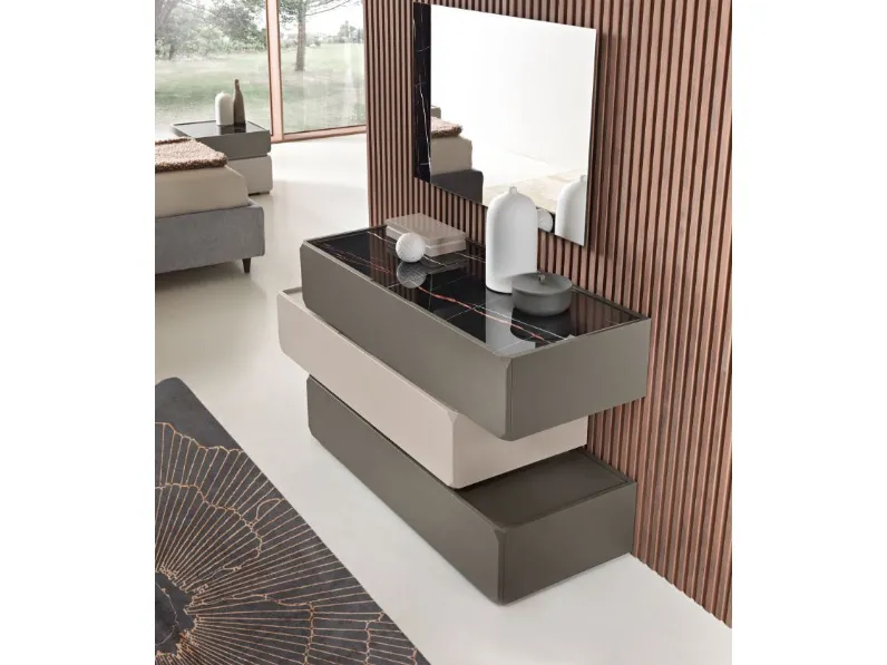 Camera da letto Camera da letto con piano vetro marmo e pietra Gierre ...