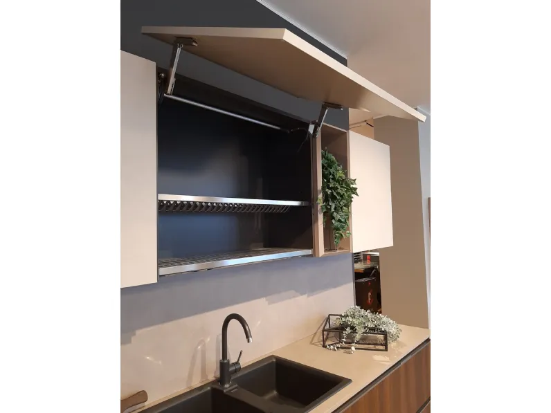Cucina Febal moderna ad isola altri colori in laminato materico Ego ...
