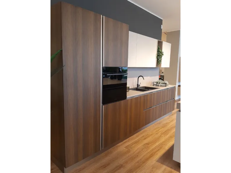 Cucina Febal moderna ad isola altri colori in laminato materico Ego ...