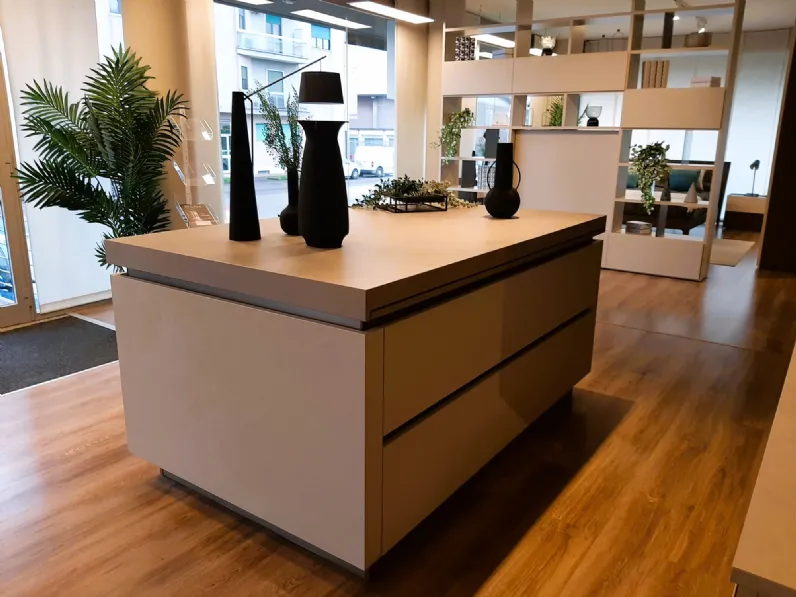 Cucina Febal moderna ad isola altri colori in laminato materico Ego ...