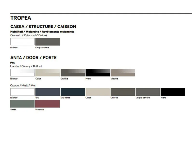 Cucina altri colori moderna lineare Tropea Imab in Offerta Outlet