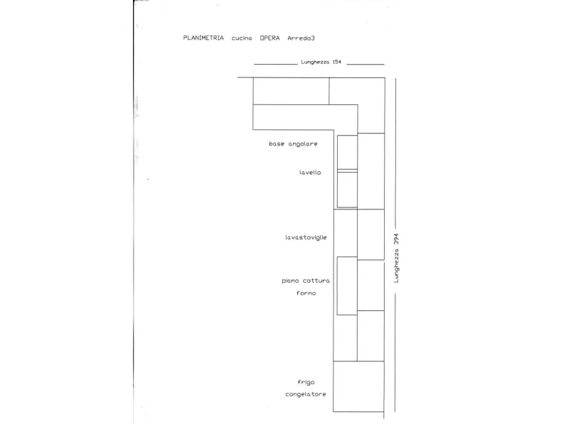 Cucina a PREZZI OUTLET in legno Arredo3 -60%
