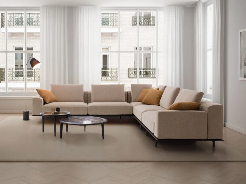 Divano angolare Cassis outlet Diotti.com in OFFERTA - 45%