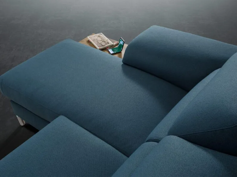 Divano con penisola Giulia Bi.el salotti a prezzi outlet