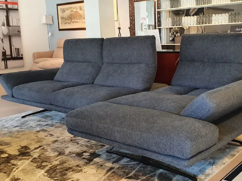 Divano con penisola in Tessuto Chamonix Nicoletti home