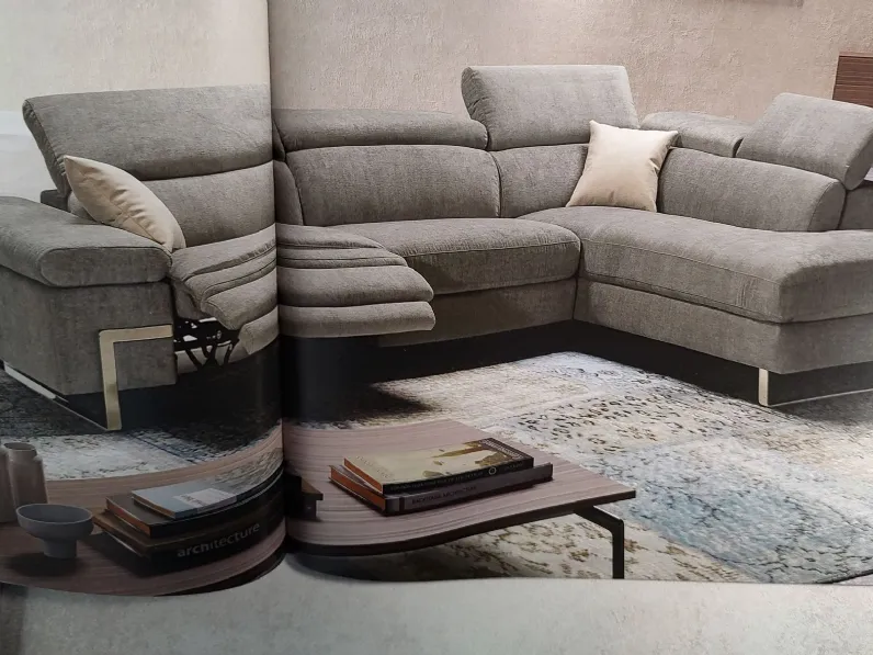Divano Olga angolare in Tessuto sfoderabile di Collezione esclusiva ...