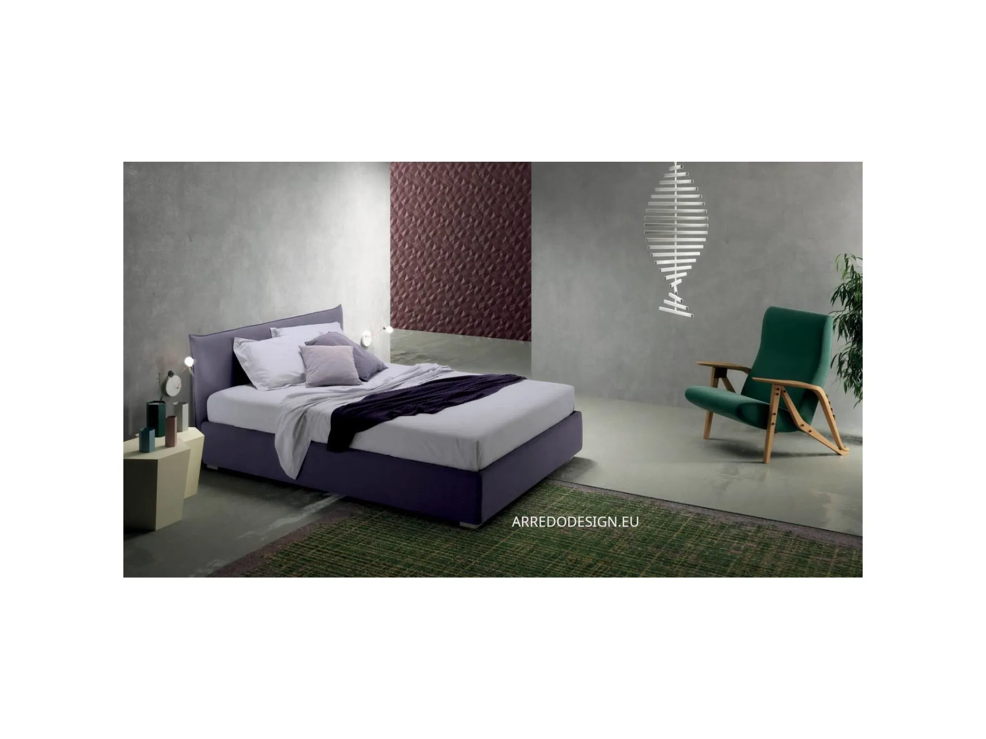 Letto imbottito con contenitore Good Samoa a prezzo scontato