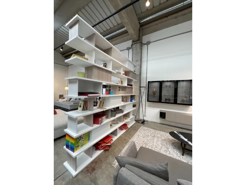 Libreria Zalf in melamminico a prezzo scontato: scopri Domino