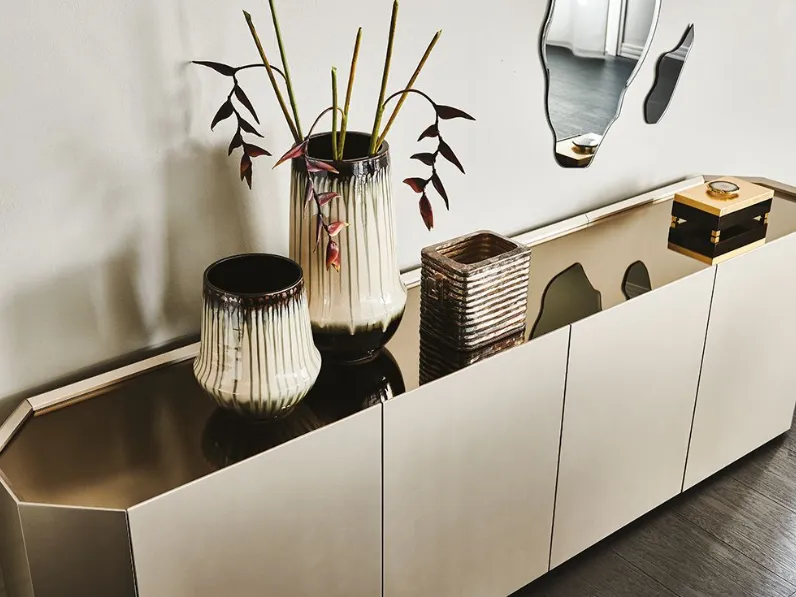 Madia di Cattelan italia in vetro Chelsea a prezzo riservato