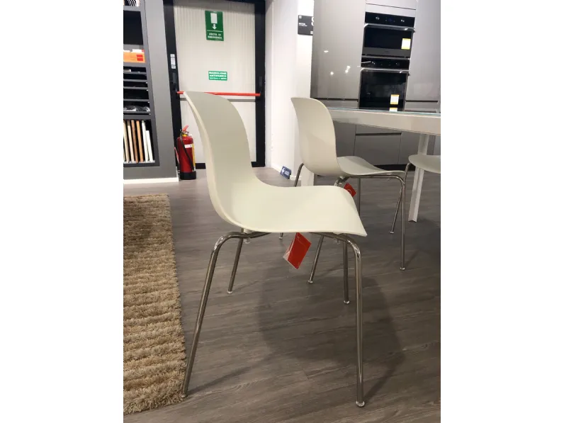 Sedia in plastica senza braccioli Troy in Offerta Outlet