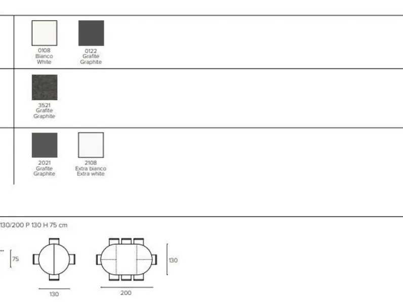 Tavolo con piano in altri materiali rotondo di Target point a PREZZO OUTLET