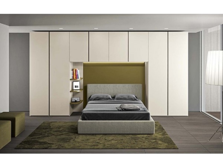 Camera a ponte con illuminazione e mensole - Camere a prezzi scontati