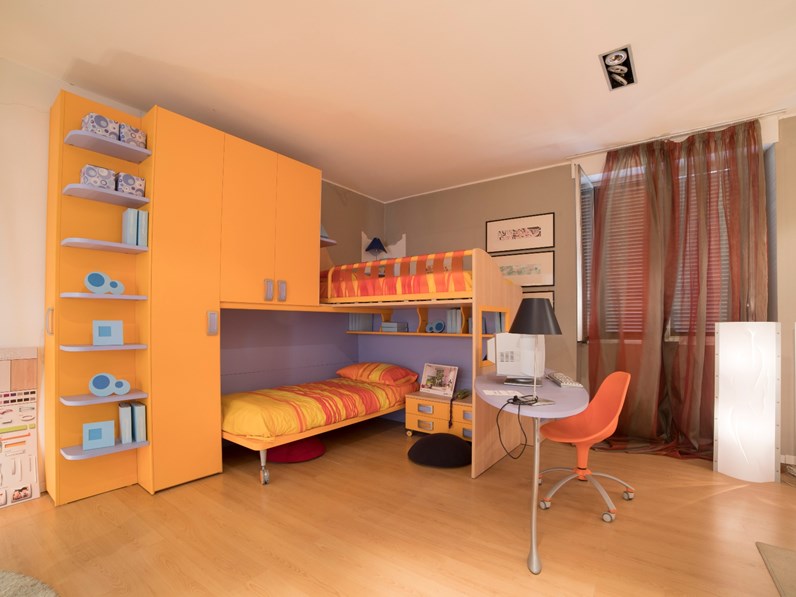 Cameretta Moretti compact Moretti compact con letto a soppalco a prezzo ...