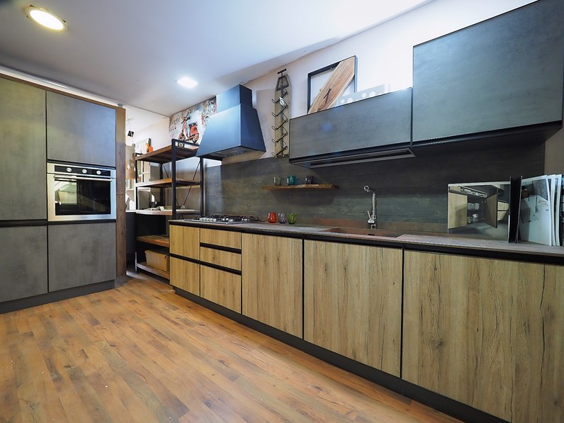 Cucina industriale noce Nuovi mondi cucine ad angolo Cucina moderna ...