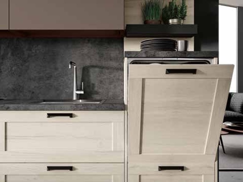 Cucina Modello lipari/capri design rovere chiaro lineare Imab group