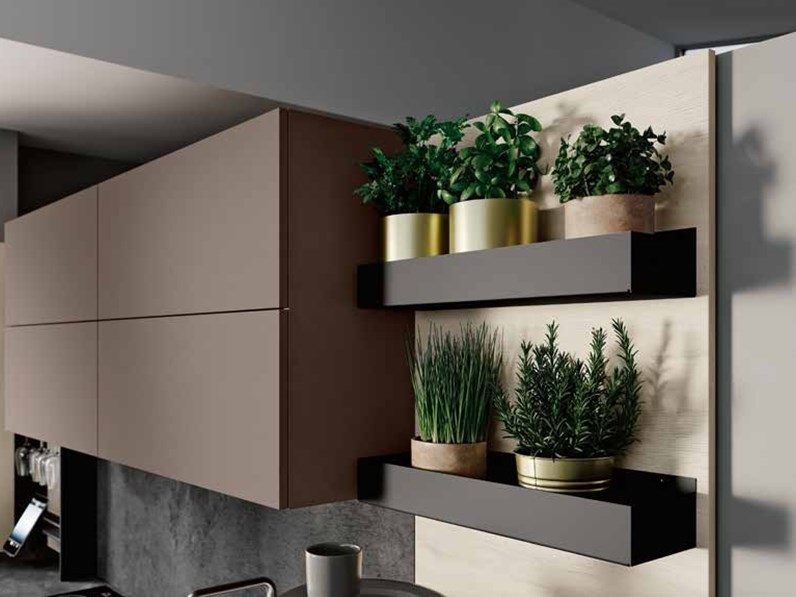 Cucina Modello lipari/capri design rovere chiaro lineare Imab group