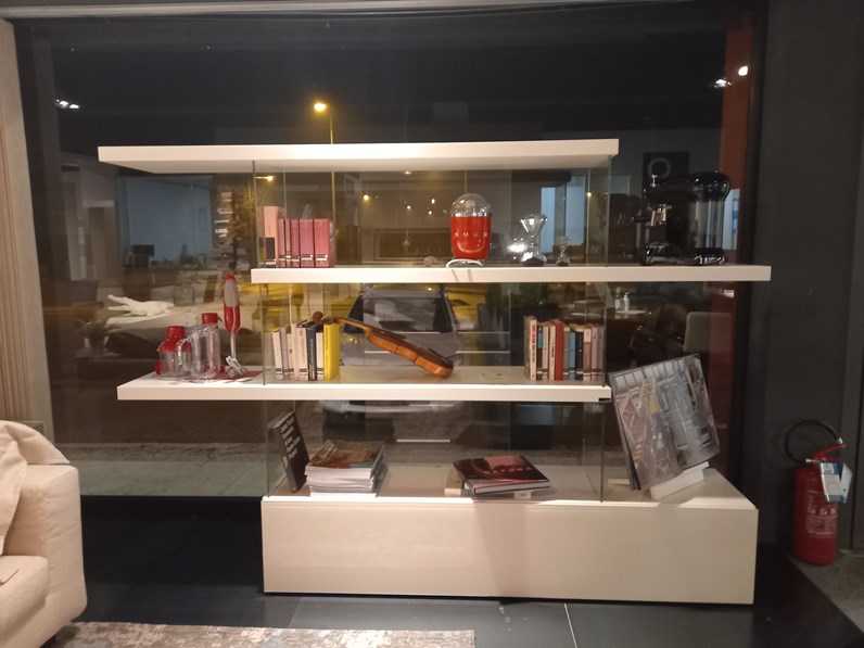 Libreria Lago in laccato opaco in Offerta Outlet: scopri Air