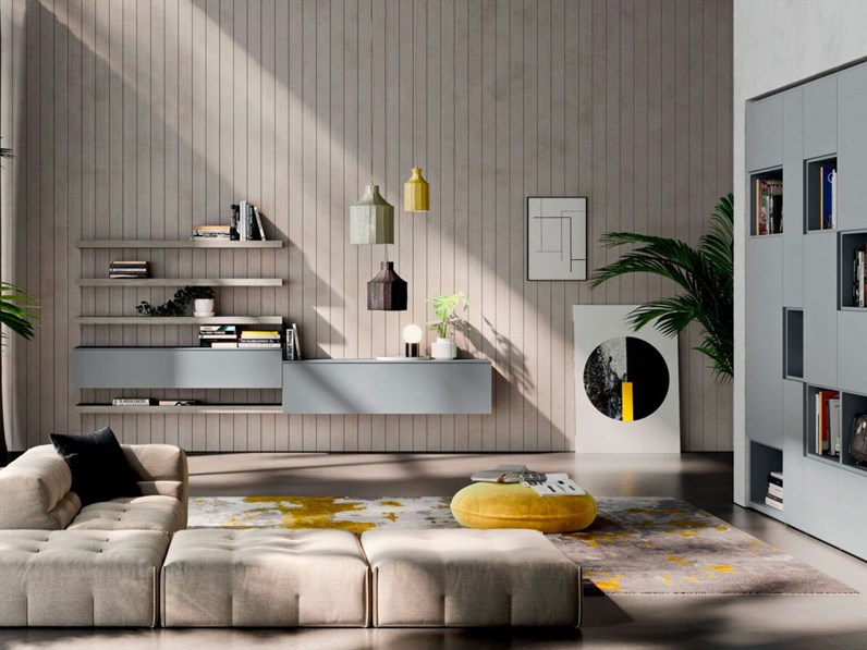 Soggiorno completo modello Orme light day composizione 14 di Orme in Offerta Outlet