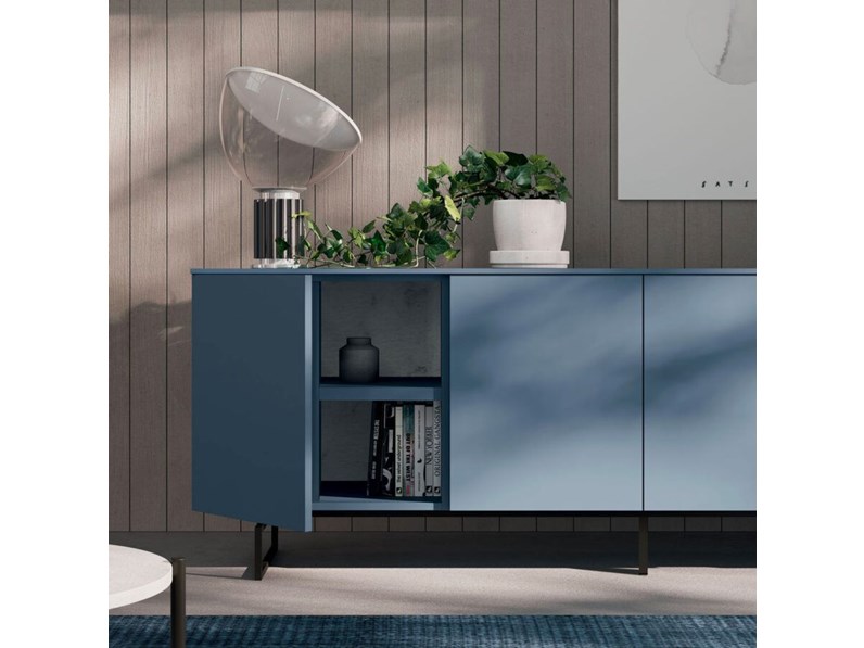 Soggiorno completo Orme light day composizione 15 di Orme in laminato opaco a prezzo Outlet