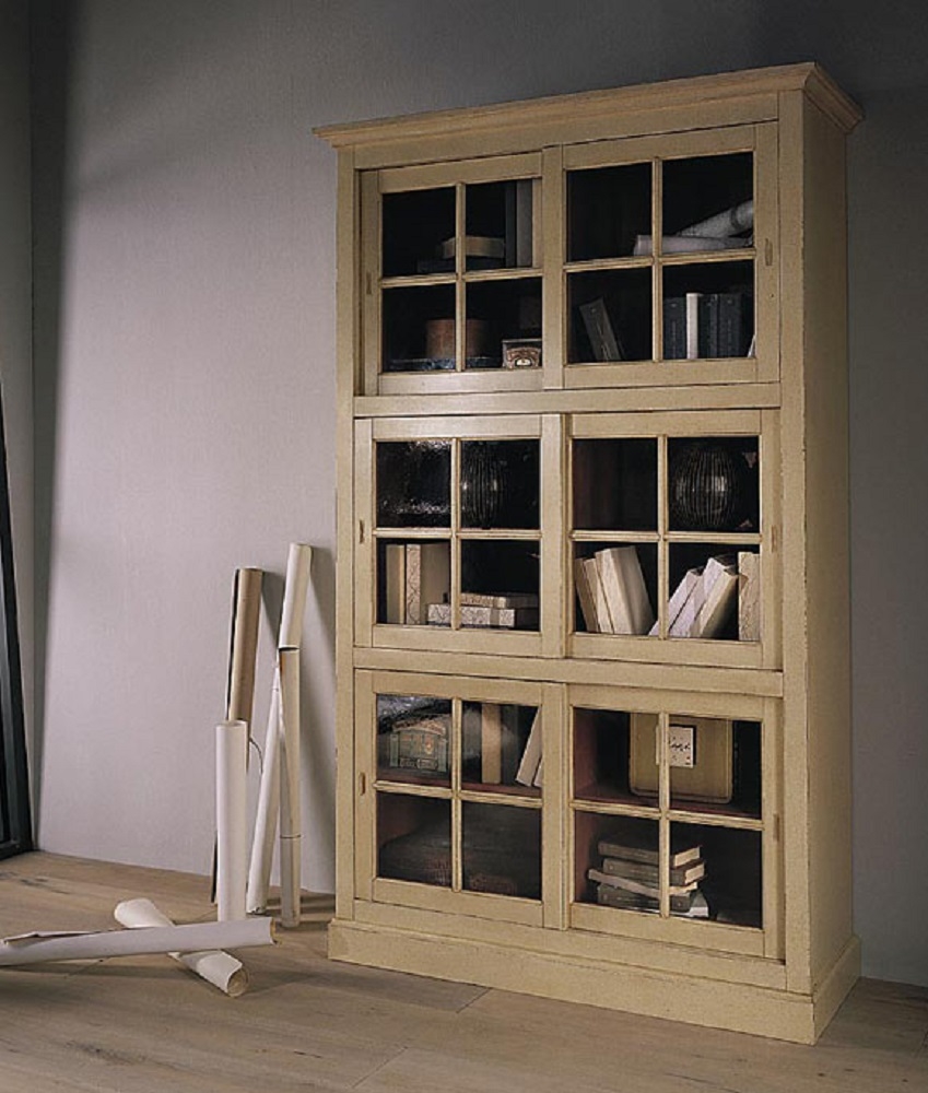 Soggiorno Libreria con ante scorrevoli scontato del -30 % - Soggiorni a ...