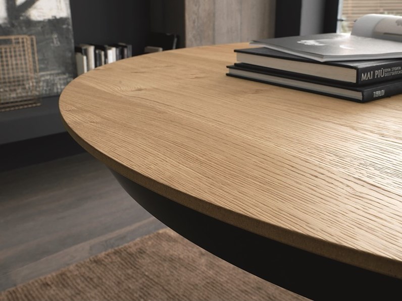 Tavolo Fahrenheit round Altacom in legno Rotondo allungabile