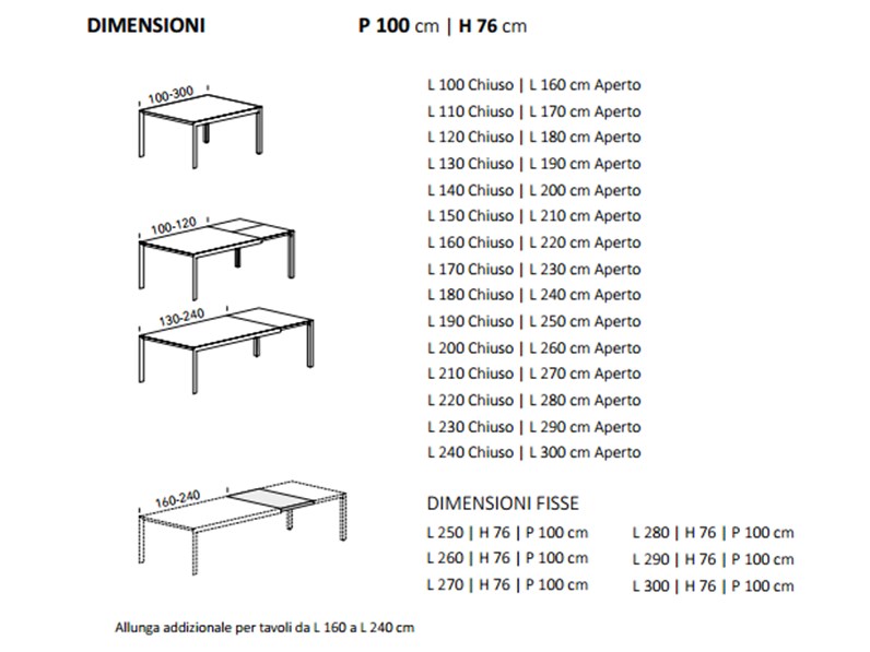 Tavolo su misura allungabile finitura al campione RAL